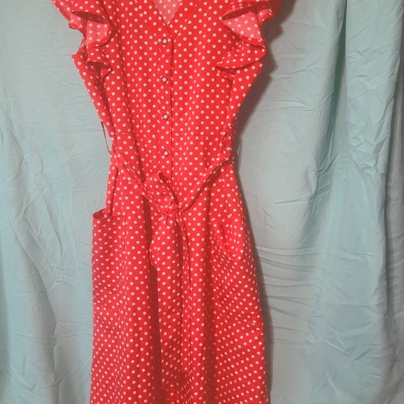 Custom made | Dresses | Custom Made Red Polka Dots Dress | Poshmark